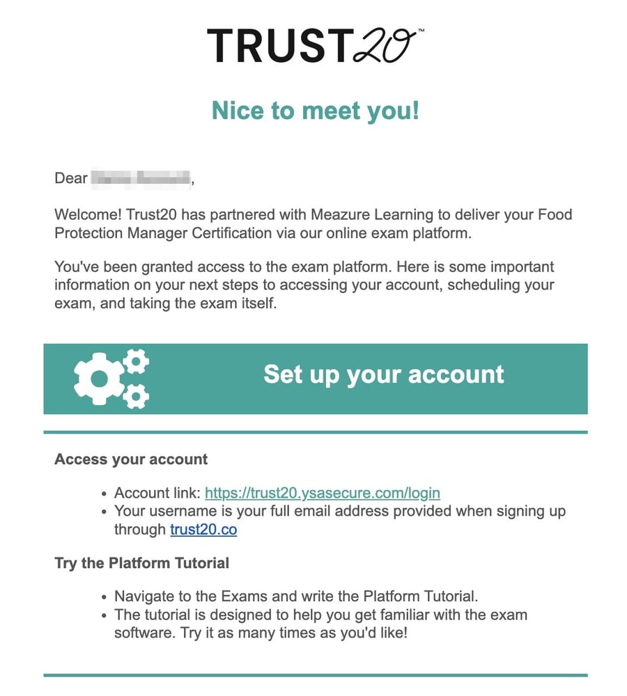 How do I get access to the CFPM exam testing platform?