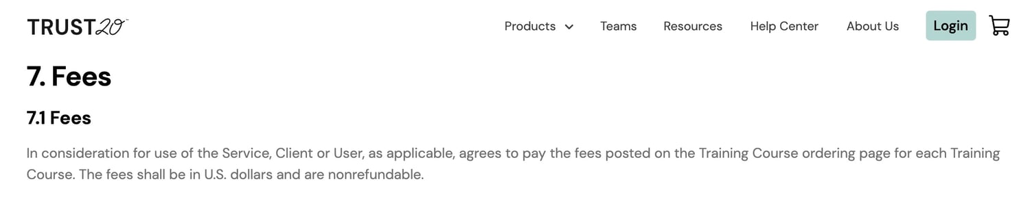 What is Trust20’s cancellation and refund policy?